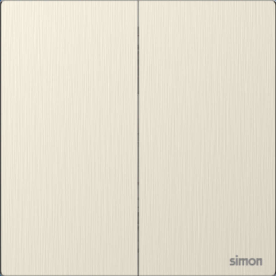 Bộ nút nhấn đôi Simon M7 Metal 661021FM-2C 16AX 250V Satin Gold